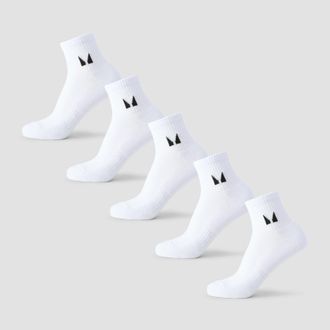 MyProtein MP Unisex Kn&ouml;chelsocken (5er-Pack) - Wei&szlig; - UK 12-14