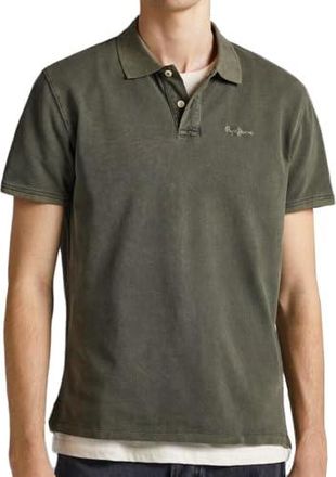 Pepe Jeans London Polo Gris Anthracite Homme Oliver GD Gris M