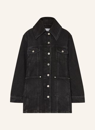 Ganni Jeansjacke schwarz