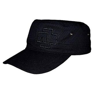 Rammstein Casquette de larm&eacute;e Army Cap Noir Schwarz, produit officiel du groupe