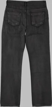 Rick Owens Mens Jeans Fog Cut Black Cotton