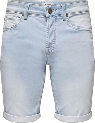 Only & Sons Herren O&S Denim Capri Jeans Shorts 3/4 Bermuda Pants Sommer Hose Kurze Freizeit Trousers ONSPLY