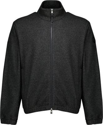 Moncler Rei&szlig;verschluss-Strickjacke - - Knitwear - Herren - Grau - L