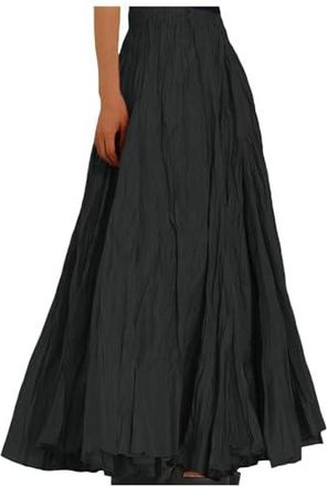 Generic Jupe en Jersey Longue Mi Personne Parachute Violette Ronde Devant Unie Tricot Pull Cigarette Rock Turquoise Fuseau Holographique Accordéon Jarretelle 