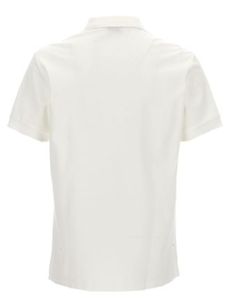 Burberry Mens White Cotton Polo Shirt