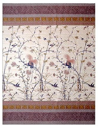 Bassetti Fong Tagesdecke, 100 57 Fäden pro cm² /Füllung: 100% Reiner Baumwolle, Creme, 240x255 cm