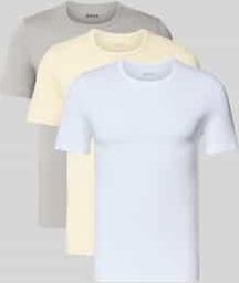 HUGO BOSS Slim Fit T-Shirts aus reiner Baumwolle im 3er-Pack