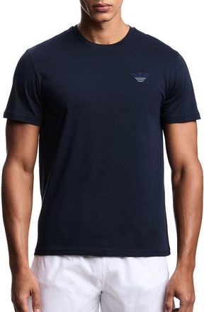 Emporio Armani T-Shirt T-Shirt Beachwear mit Logopatch &uuml;ber der Brust