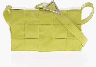 Bottega Veneta Solid Color Braided Leather MEDIUM CASSETTE Crossbody Bag Gr&ouml;&szlig;e Unica