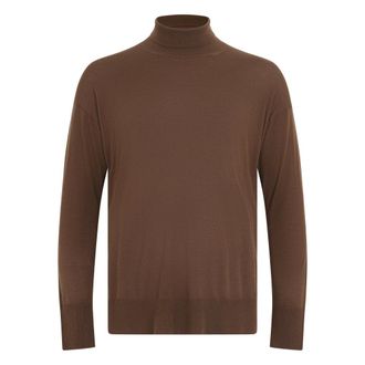 Max Mara Femme, Pulls, Brun, Taille: 40 FR Pull &agrave; col roul&eacute; en laine