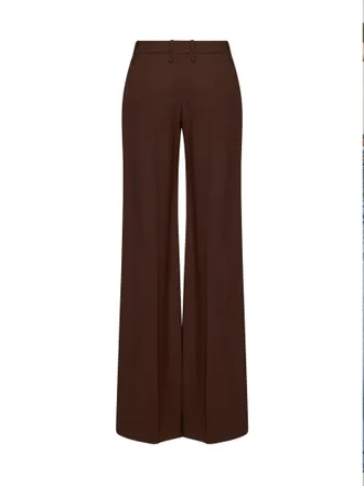 Ermanno Scervino Womens Trousers Bootcut Interlock Brown Viscose