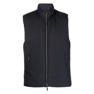 Moorer Homme, Vestes, Bleu, Taille: M Gilet liscio