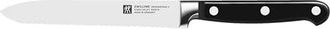 Zwilling Professional S Universalmesser, Klingenlänge 13 cm, Schmales Klingenblatt mit Welle, Rostfreier Spezialstahl/Kunststoff-Griff mit Nieten, Schwarz [Mad