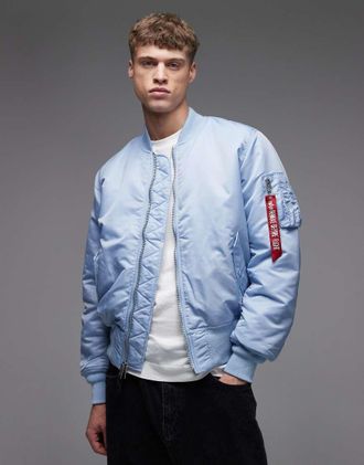 Alpha Industries Bomber - Bleu clair