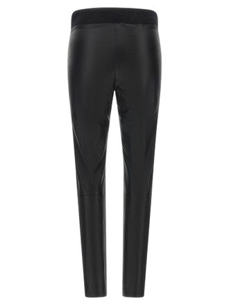 Brunello Cucinelli Stretch Nappa Leather Leggings - Black