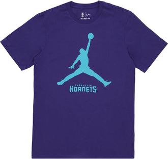 Nike Jordan Charlotte Hornets Basketball T-Shirt - - Sport - Herren - Blau - S