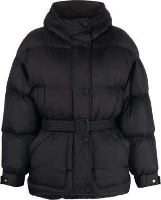 Ienki Ienki Ienki Ienki, Femme, Vestes, Noir, Taille: 36 FR Doudoune ceintur&eacute;e