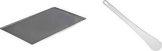 De Buyer 8161.40 -plaque patissiere choc alu. 40x30cm & 4745.30 -spatule blanche en polyglass l. 30cm