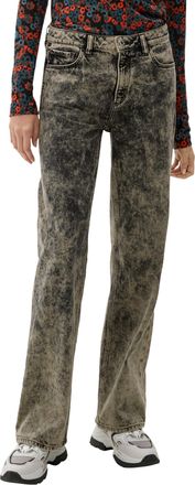 QS by s.Oliver Q/S designed by Damen 2119896 Jeans Fit Catie Wide leg, Gr&uuml;n, 36W / 30L EU