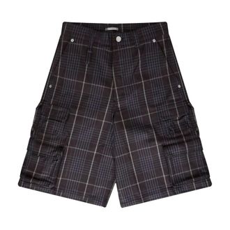 Dior Shorts Cargo &agrave; Carreaux - Homme - Shorts - Brun - Taille: S