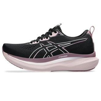 Asics Asics Womens GLIDERIDE Max Running Shoes, 7.5, Black/Pale Pink