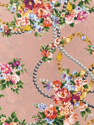 Dolce & Gabbana Mazzolini di Fiori Scarf - Blue