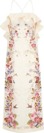 Zimmermann Femme, Robes, Multicolore, Taille: 40 FR Robe mi-longue Patience &agrave; volants