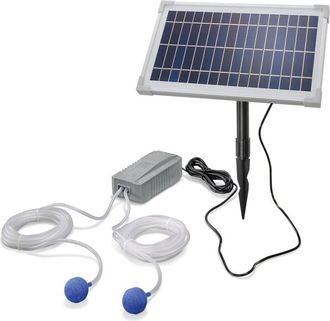 Esotec Esotec - Solar Teichbel&uuml;fter 8W 200 l/h Pumpe Teichbel&uuml;ftung Sauerstoff 101845