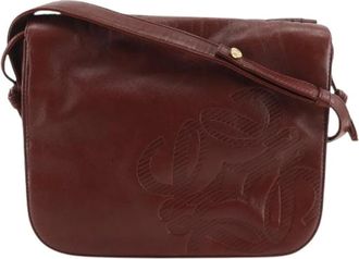 Loewe Sac bandouli&egrave;re en cuir Pre-owned - Femme - Pre-owned - Rouge - Taille: ONE Size