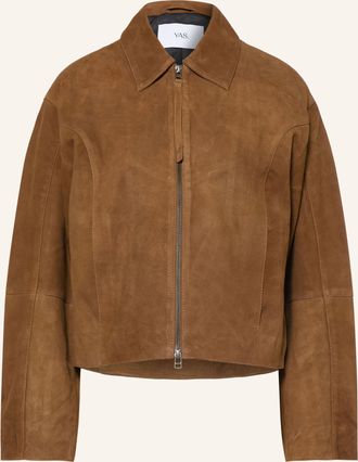 Y.A.S. Lederjacke braun