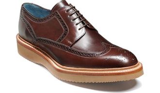Barker Bill Chaussures richelieu en cuir Oxford faites &agrave; la main pour homme - &Eacute;l&eacute;gance intemporelle et savoir-faire sup&eacute;rieur, Chocolat peint &agrave; la main, 46 E