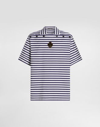 Dolce & Gabbana Polohemd Aus Baumwolle In Streifenoptik - Mann Collection Multicolor 50