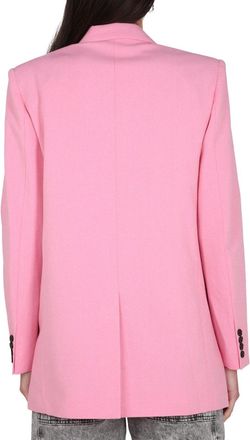Isabel Marant Double-Breasted Viscose Blazer - Pink