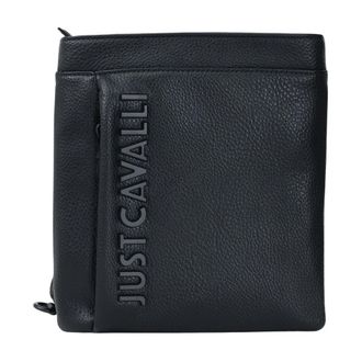 Just Cavalli Kompakte moderne schwarze Umh&auml;ngetasche - - Bags - Herren - Schwarzk - ONE SIZE