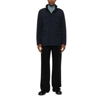 Herno Homme, Vestes, Bleu, Taille: 2XL Veste &agrave; col haut