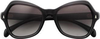 Moncler Moncler Elizia Butterfly Sunglasses, Unisex, Gray, Size: 53