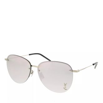 Saint Laurent Sonnenbrillen - SL 328/K M-002 61 Sunglass Unisex Metaltal - Gr. unisize - in Silber - f&uuml;r Damen