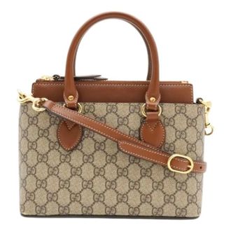 Gucci Sac bandouli&egrave;re Pre-owned Vintage GG Supreme Canvas - Femme - Pre-owned - Brun - Taille: ONE Size
