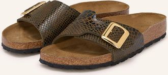 Birkenstock Pantoletten Catalina Cushion Buckle gruen