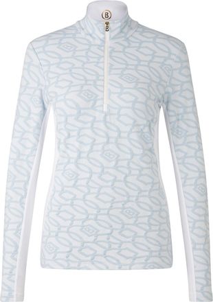 Bogner Jacquard First Layer Jasmina für Damen - Hellblau/Weiß - 46