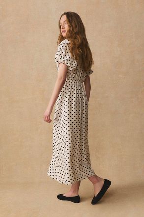 Next Midikleid Midikleid mit Puff&auml;rmeln (1-tlg)