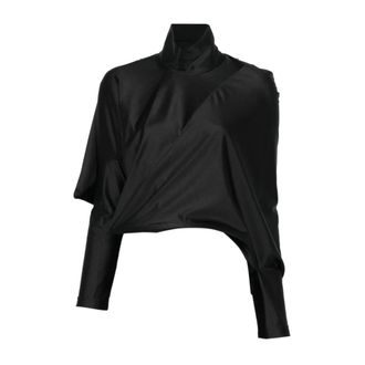 Junya Watanabe Femme, Blouses et Chemises, Noir, Taille: 40 FR Longsleeve Turtleneck