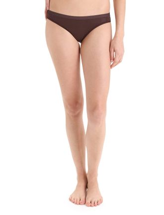Icebreaker Merino Damen Standard Sirene Bikini Unterw&auml;sche H&ouml;schen Tangas Umber