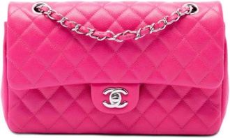 Chanel Sac bandouli&egrave;re vintage double rabat Pre-owned - Femme - Pre-owned - Rose - Taille: ONE Size