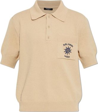 Balmain Homme, Pulls, Beige, Taille: XL Pocket Polo