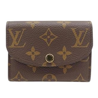 Louis Vuitton Portefeuille en toile Pre-owned - Femme - Pre-owned - Brun - Taille: ONE Size