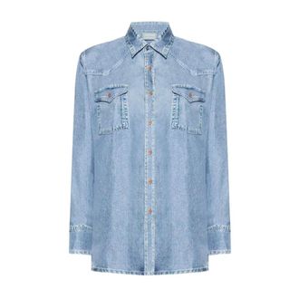 Pierre-Louis Mascia Homme, Chemises, Bleu, Taille: L Silk shirt