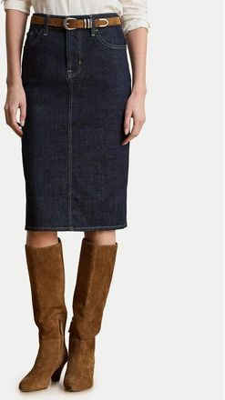 Lauren Ralph Lauren Bleistiftrock 200P14644001 Dunkelblau Regular Fit