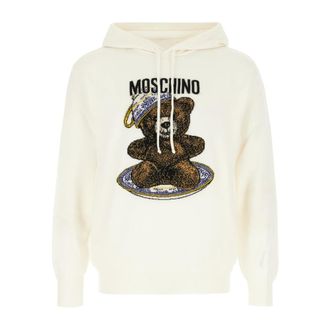 Moschino Animalier Hoodie - - Sweatshirts & Hoodies - Herren - Wei&szlig; - XL