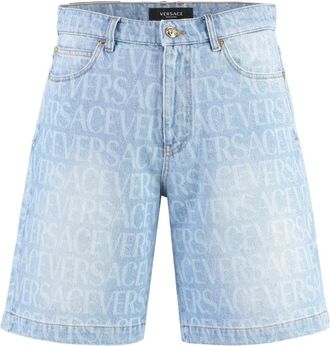 Versace Homme, Shorts, Bleu, Taille: W32 Denim Shorts